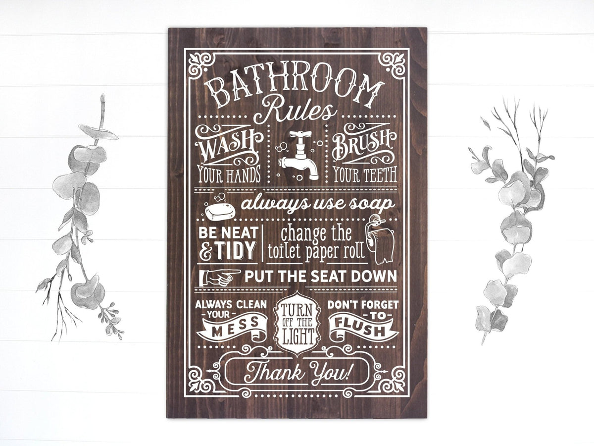 Printable Bathroom Signs